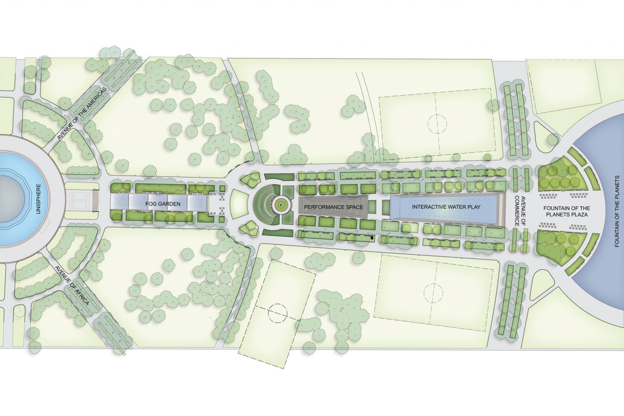 Fountain plan for website - Quennell Rothschild & Partners